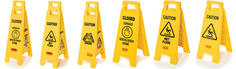 Rubbermaid Floor Safety Signs - Caution Signs - Closed Signs