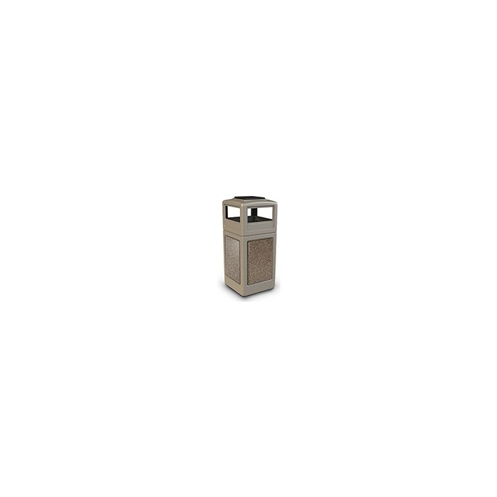 Commercial Zone 72051599 StoneTec Aggregate Trash Can with Ash/Trash ...