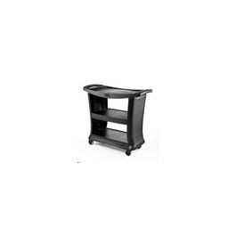 Rubbermaid 9T68 Executive Service Cart - 39" L x 21" W x 38" H - Black ...
